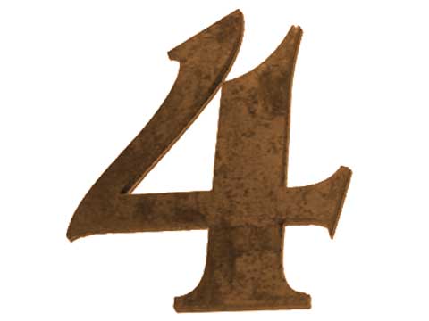 CorTen Steel Letters & Numbers | Rusting Steel Letters for Signs